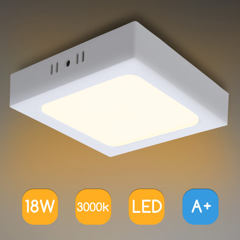 LED PANEL VIERKANT 12W VOOR OPBOUW - Led Verlichting Eindhoven